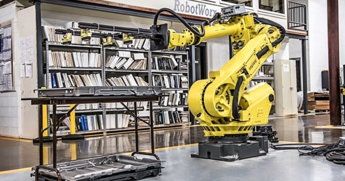 Metal working with material handling robotics | Robots.com