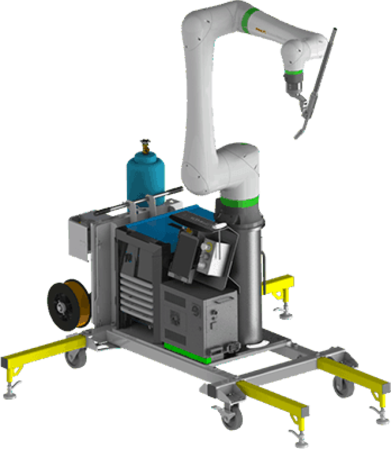 APT Manufacturing Mod-Weld Cobot MAC Traveler with Fanuc… | Robots.com