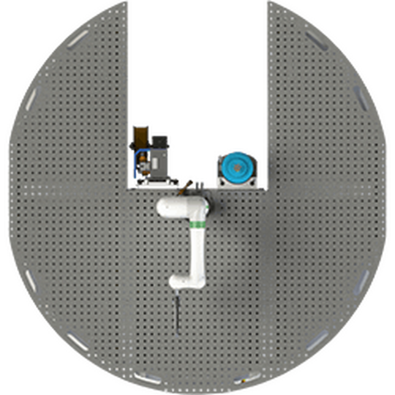APT Manufacturing Mod-Weld Cobot MAC Cart with Fanuc… | Robots.com