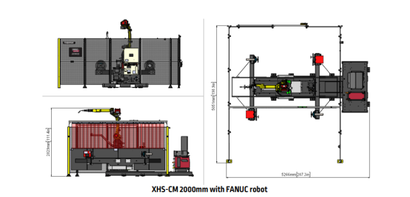Fab-Pak® FHS-B2B Robotic Welding Cell with Fanuc Robot
