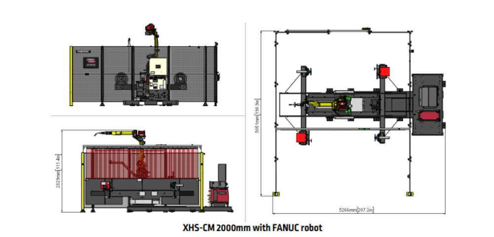 Fab-Pak® FHS-B2B Robotic Welding Cell with Fanuc Robot