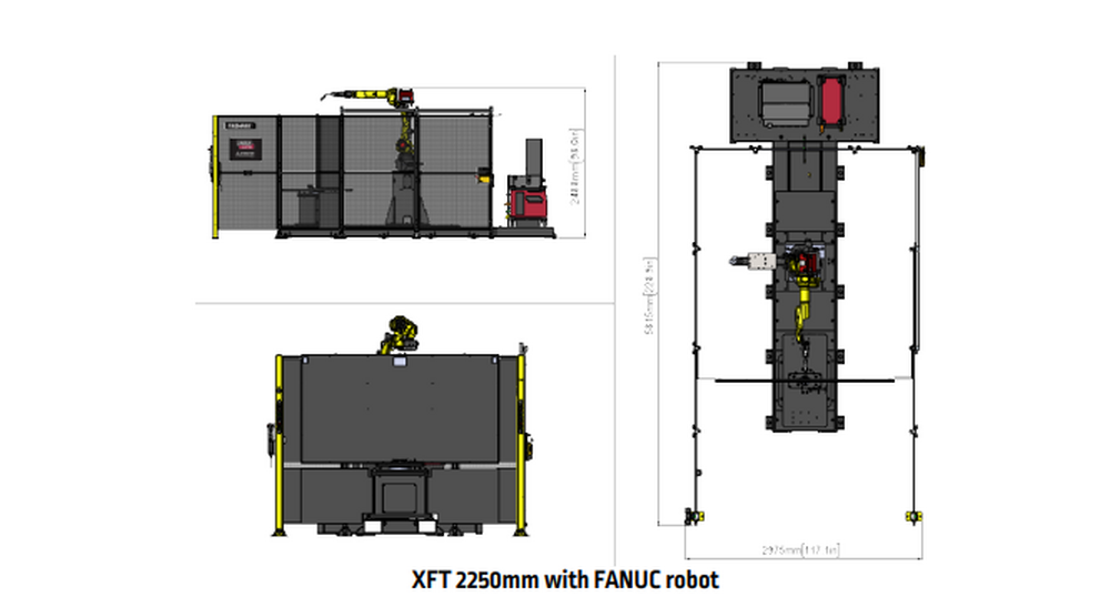 Fab-Pak® XFT Robotic Welding Cell with Fanuc Robot