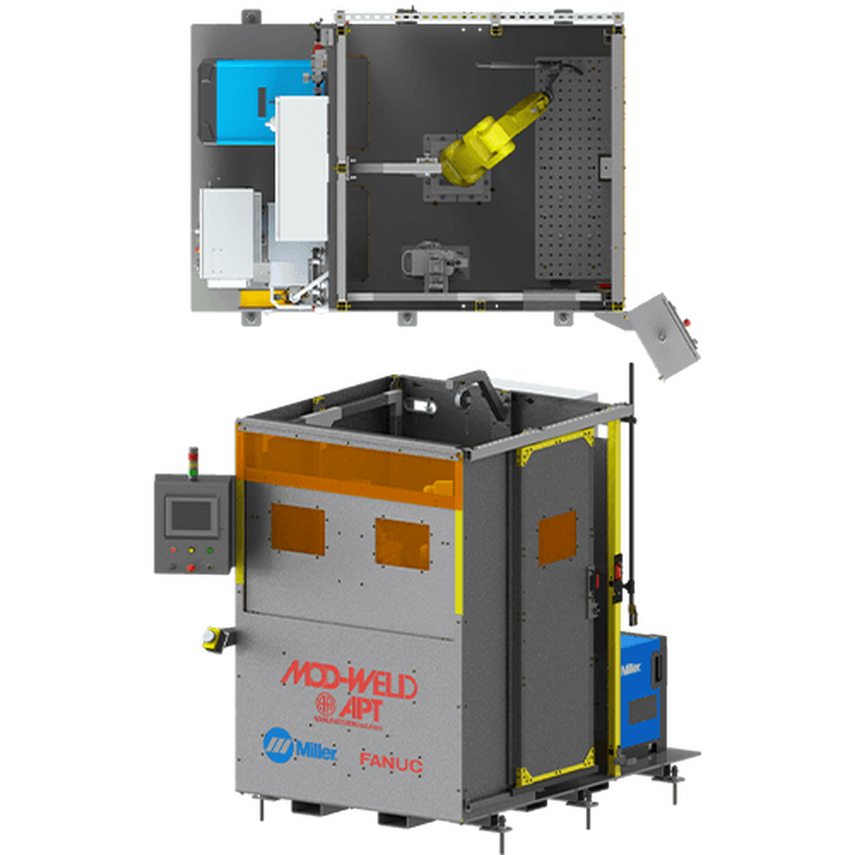 Mod-Weld MATE Series Single Station Wide Table Welding Cell with…