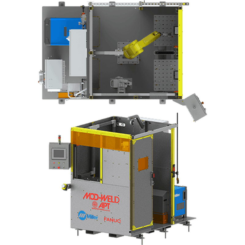 Mod-Weld MATE Series Dual Station Fixed Table Welding Cell with Fanuc…