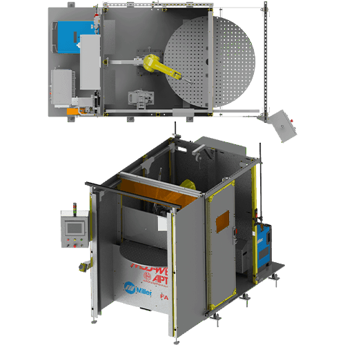 Mod-Weld MATE Series Dual Station Rotary Table Welding Cell with…