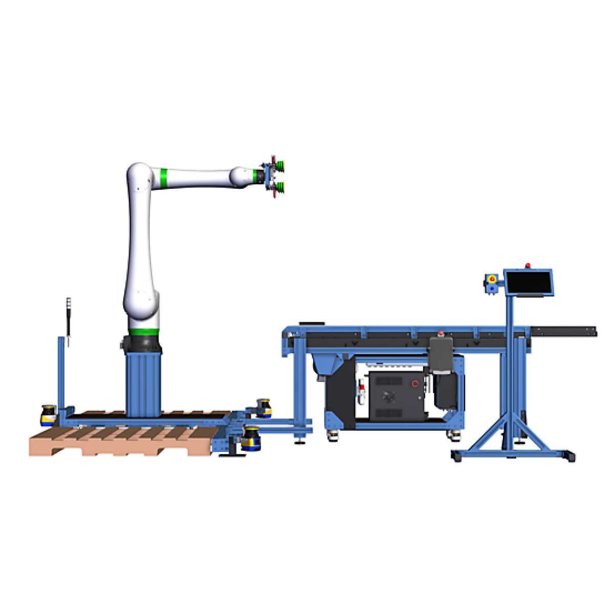 Cobot Palletizer with Fanuc CRX Cobot