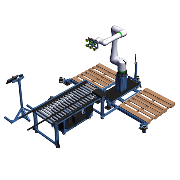 Cobot Palletizer with Fanuc CRX Cobot