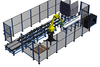 Turnkey Palletizer: Single Belt Infeed & Automated Outfeed with…