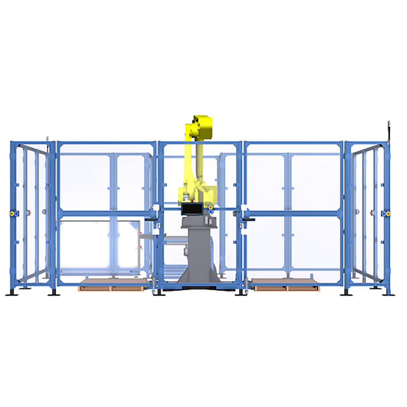 Industrial Palletizer with Dual Manual Outfeed and New Fanuc…