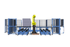 Turnkey Palletizer: Dual Infeed & Automated Outfeed with New Fanuc…