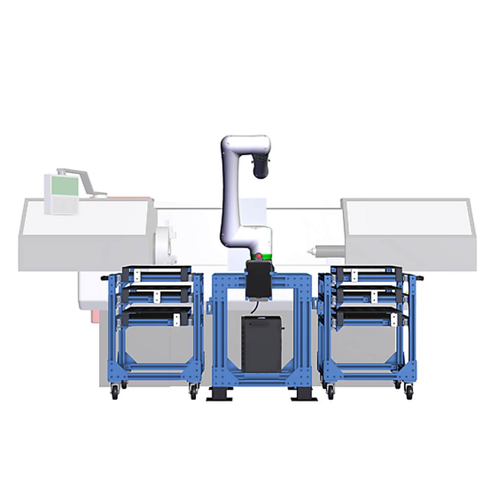 Machine Tending Cell with 2 Mobile Part Presenters with Fanuc…