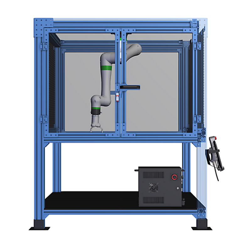 Vention Enclosed Overhead Cobot Cell with Fanuc CRX5iA (AS-PP-307904…