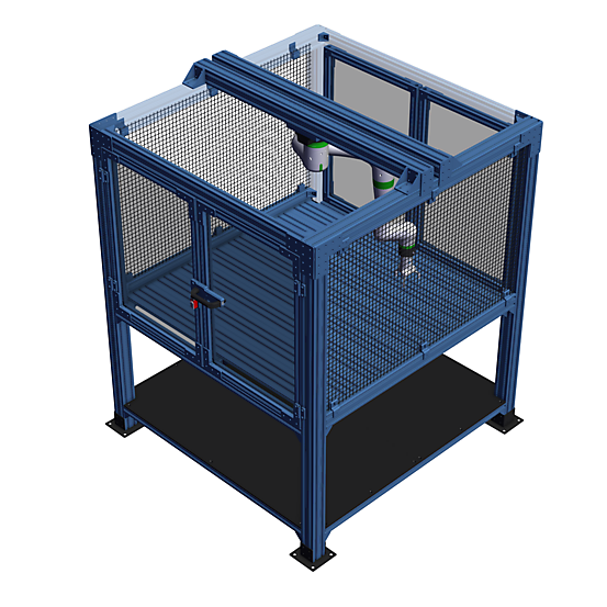 Vention Enclosed Overhead Cobot Cell with Fanuc CRX5iA (AS-PP-307904…