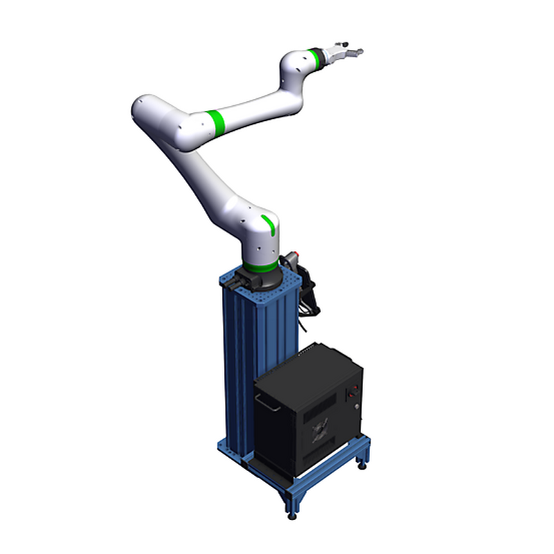 Anchored Pedestal with Fanuc CRX Cobot (AS-PP-138502 v11)