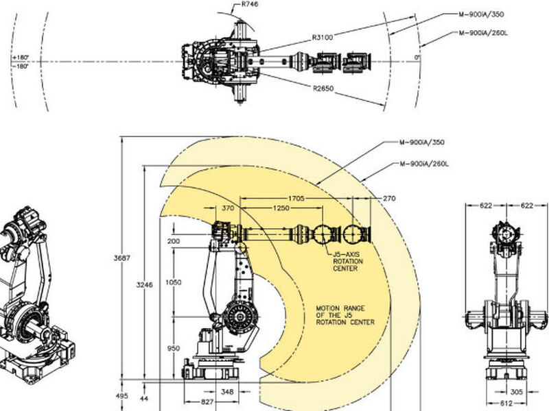 Fanuc M-900iA/350 Robot | Robots.com