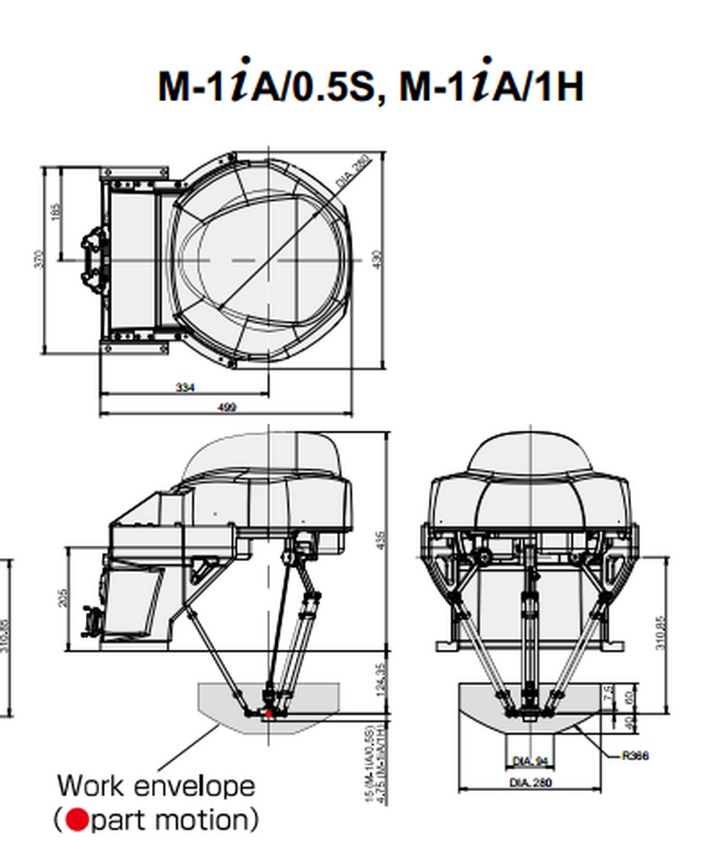 Fanuc M-1iA/0.5SL Robot | Robots.com | T.I.E. Industrial